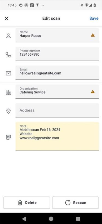 Business card scanner on mobile - Knowledge Base | Pipedrive